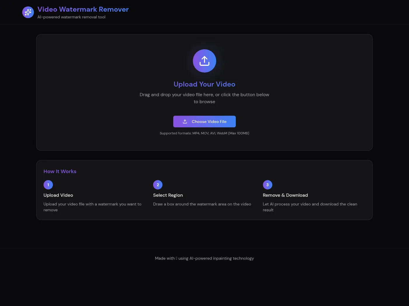 Video Watermark Remover