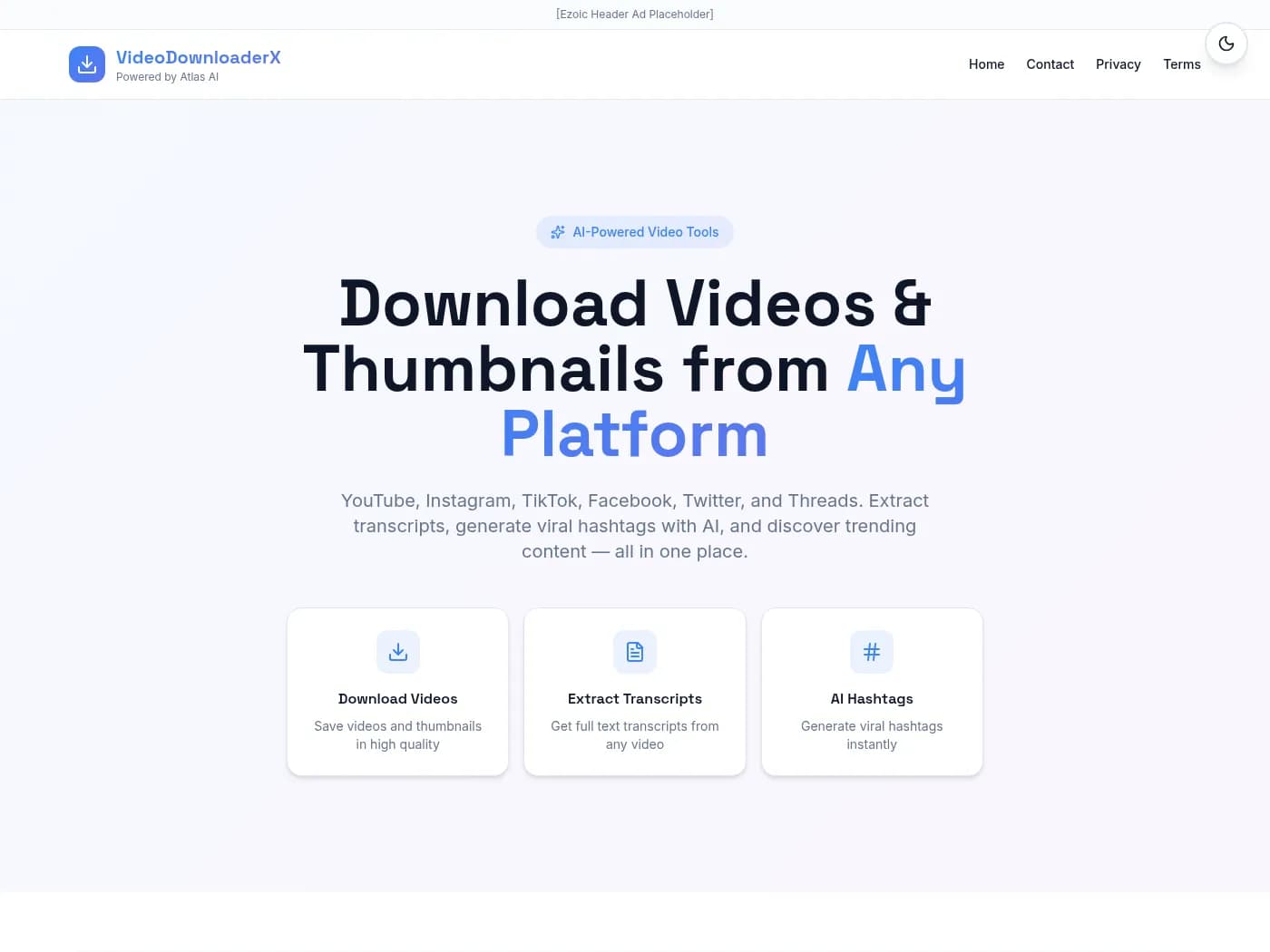 VideoDownloaderX – The Ultimate AI-Powered Multi-Platform Video Downloader
