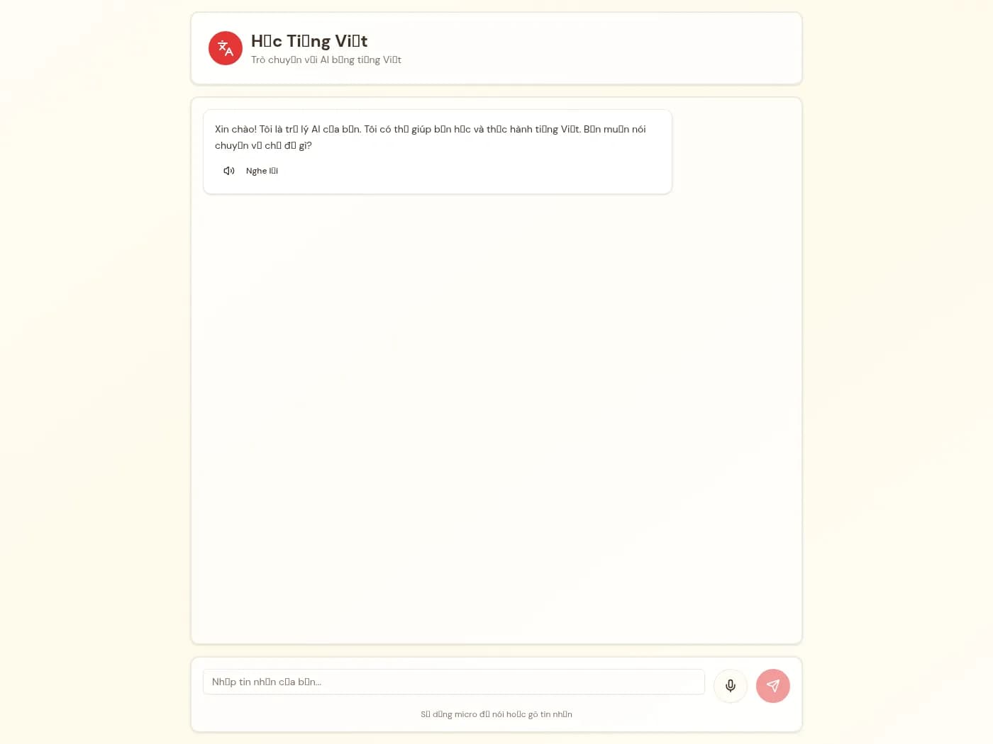 Vietnamese Language Conversational Platform