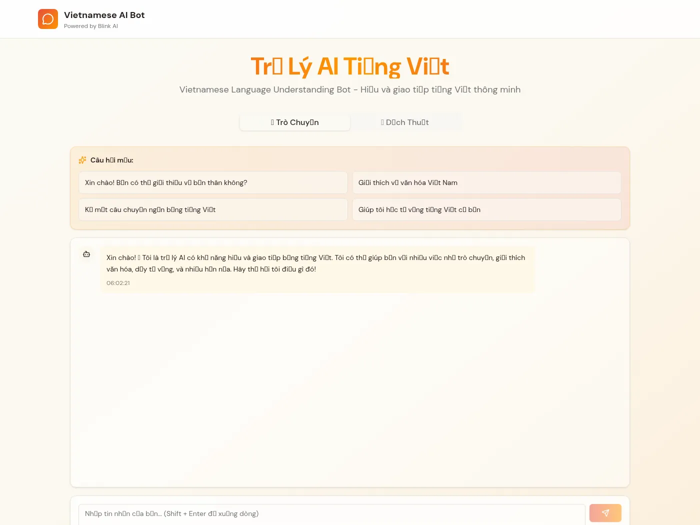 Vietnamese Language Understanding Bot