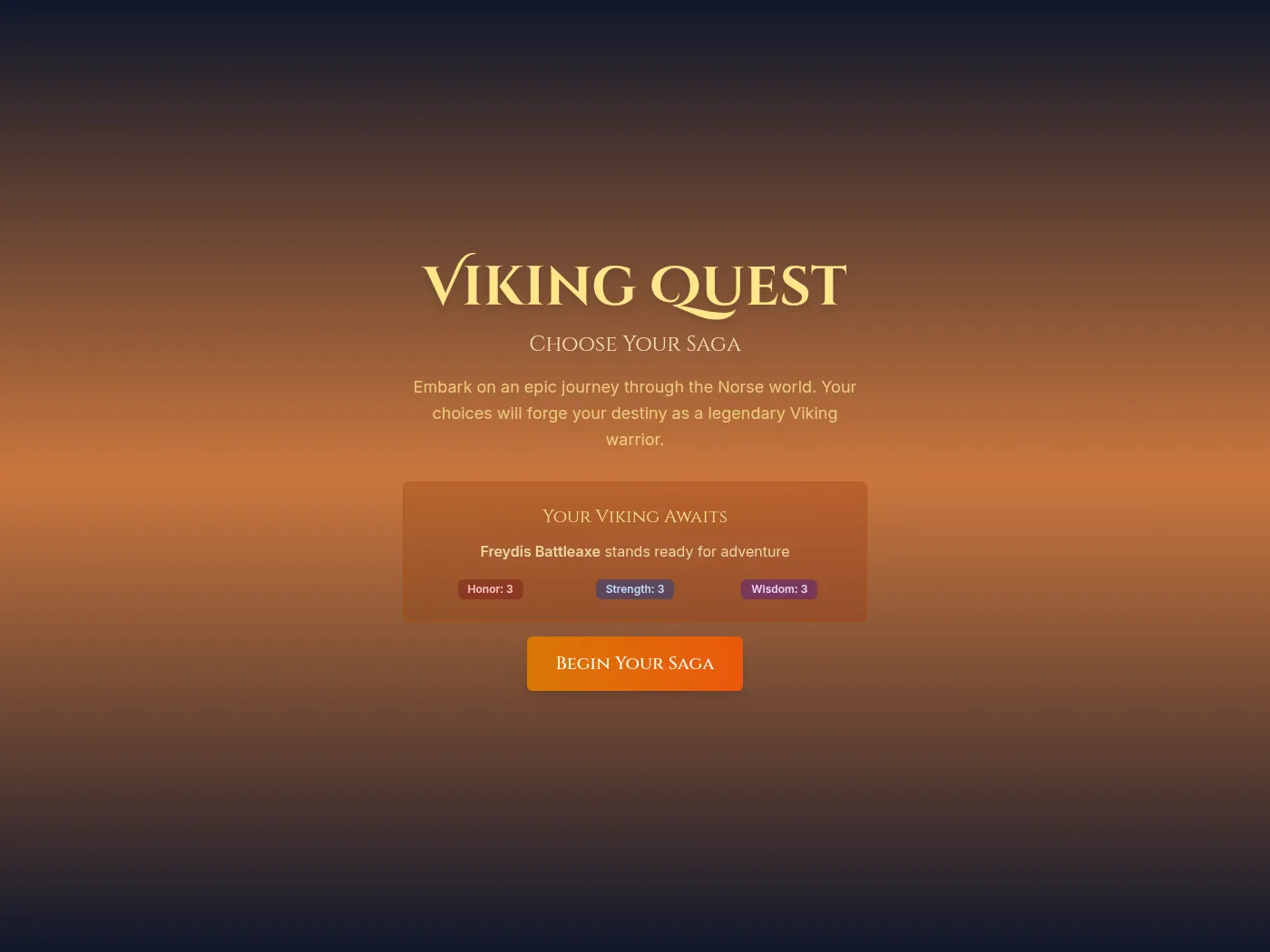 Viking Quest: Choose Your Saga