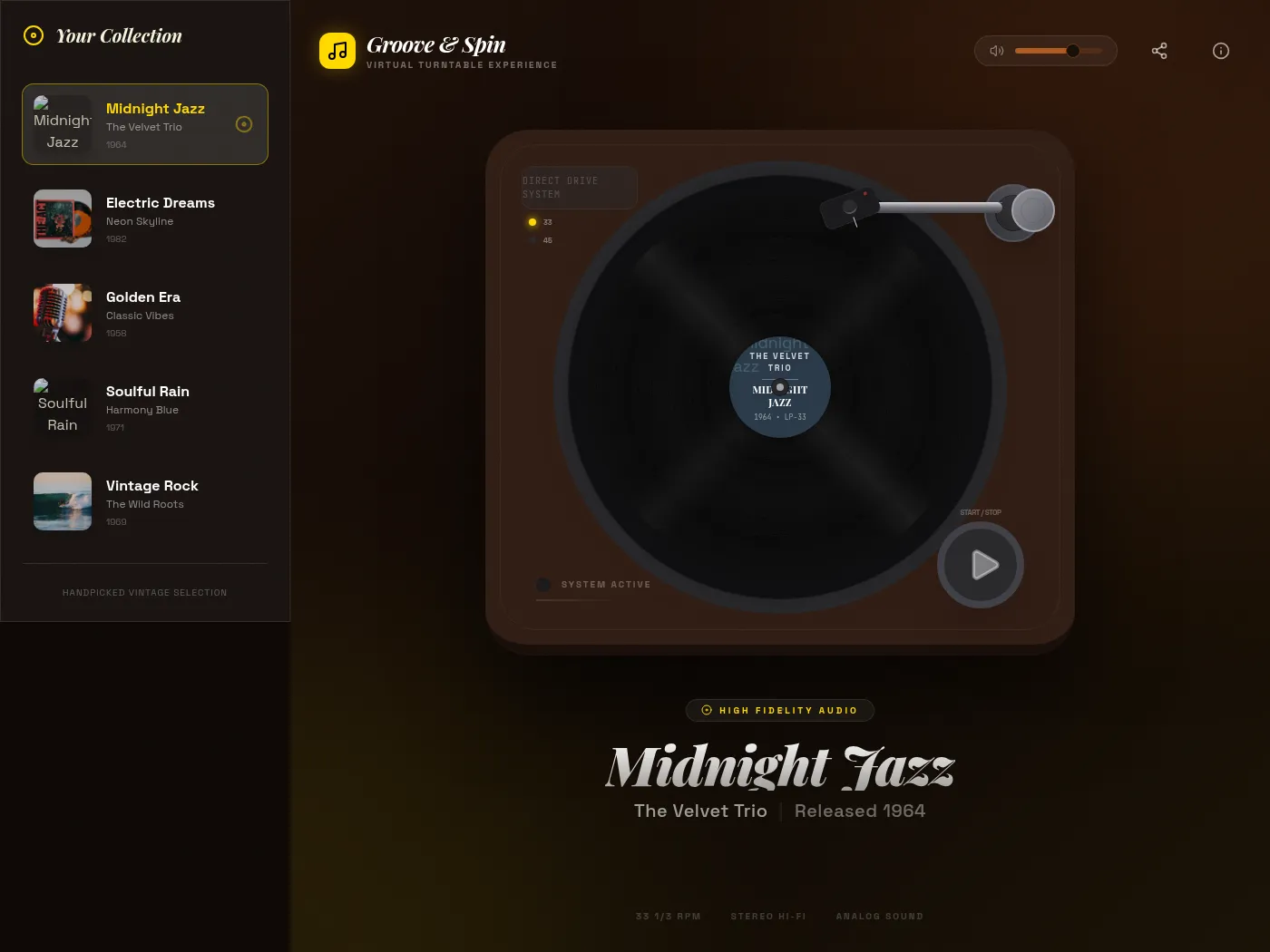 Virtual Vinyl Player