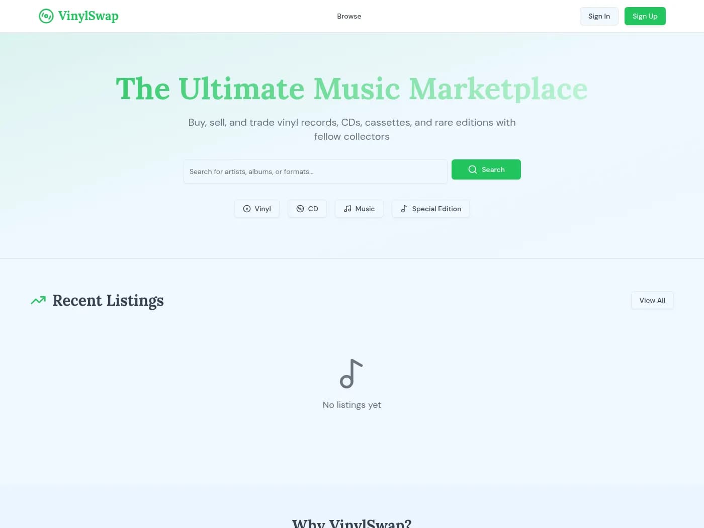 VinylSwap: The Ultimate P2P Marketplace for Physical Music Collectors