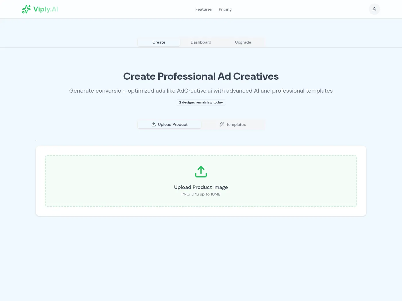 Viply.AI - Effortless AI-Generated Ads with Smart Scoring and Subscription Tiers