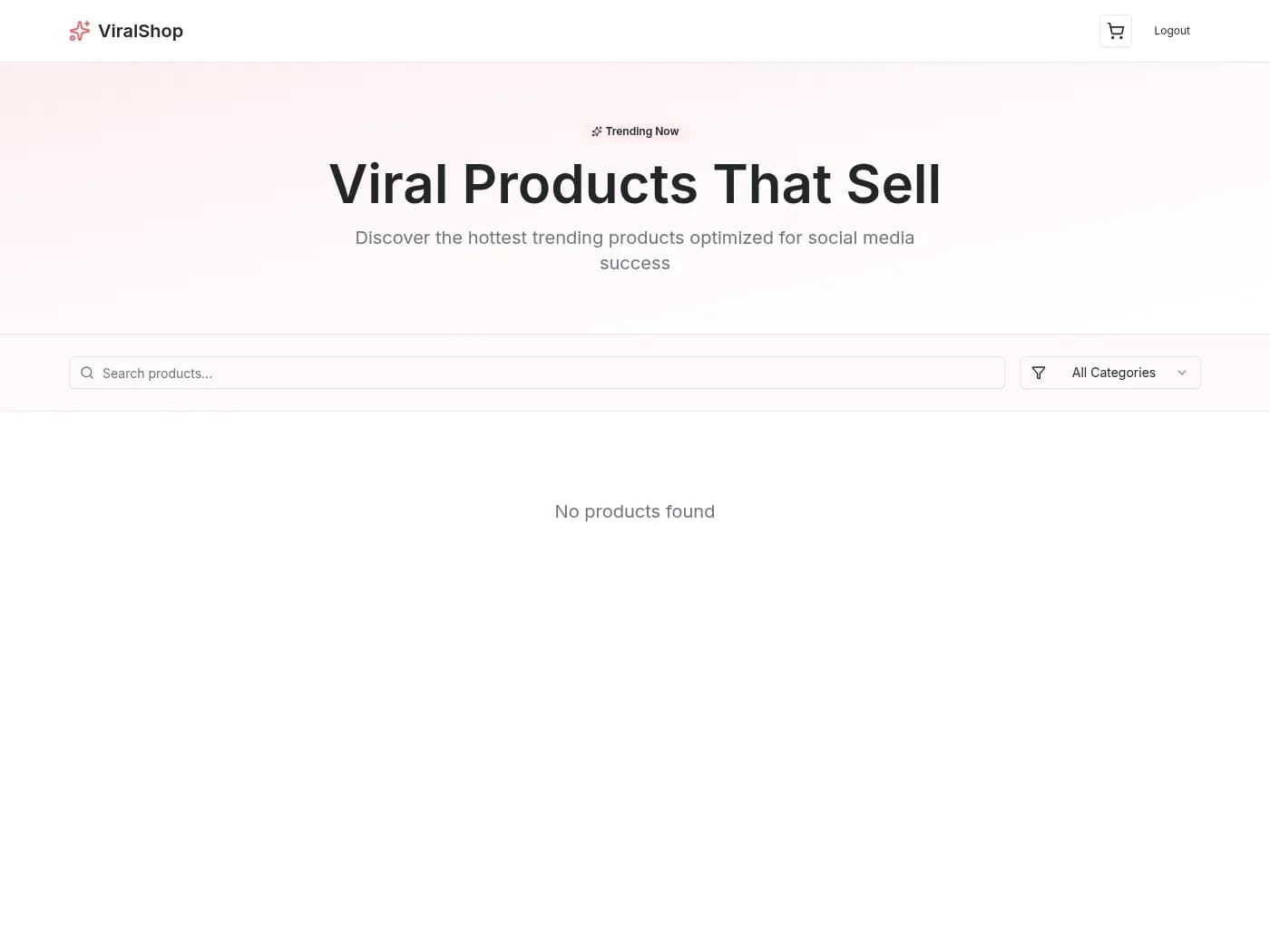 Viral Dropshipping Marketplace