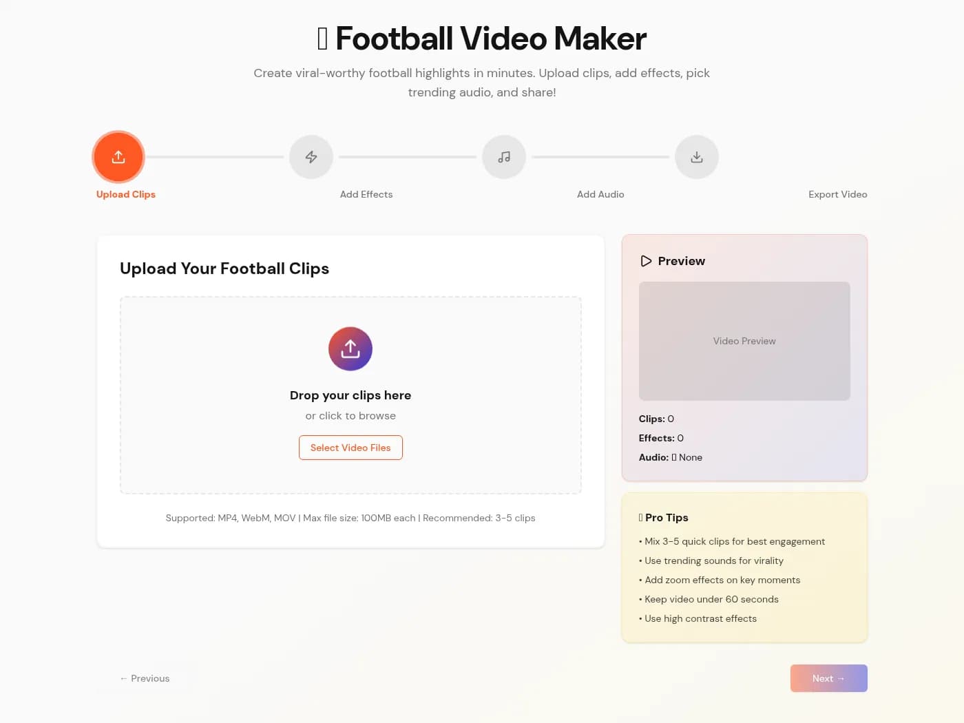 Viral Football Video Maker