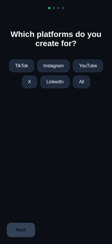 VIRALYZE: AI Growth Coach for Social Media Creators (Native Mobile App)