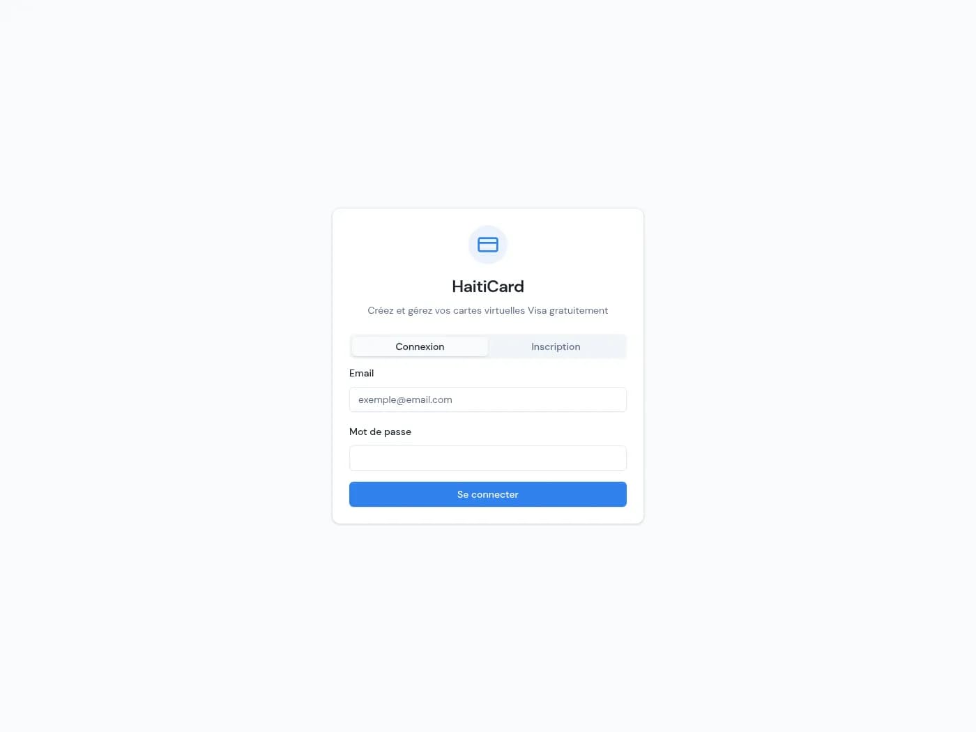 Virtual Credit Card Creation Platform for Haiti