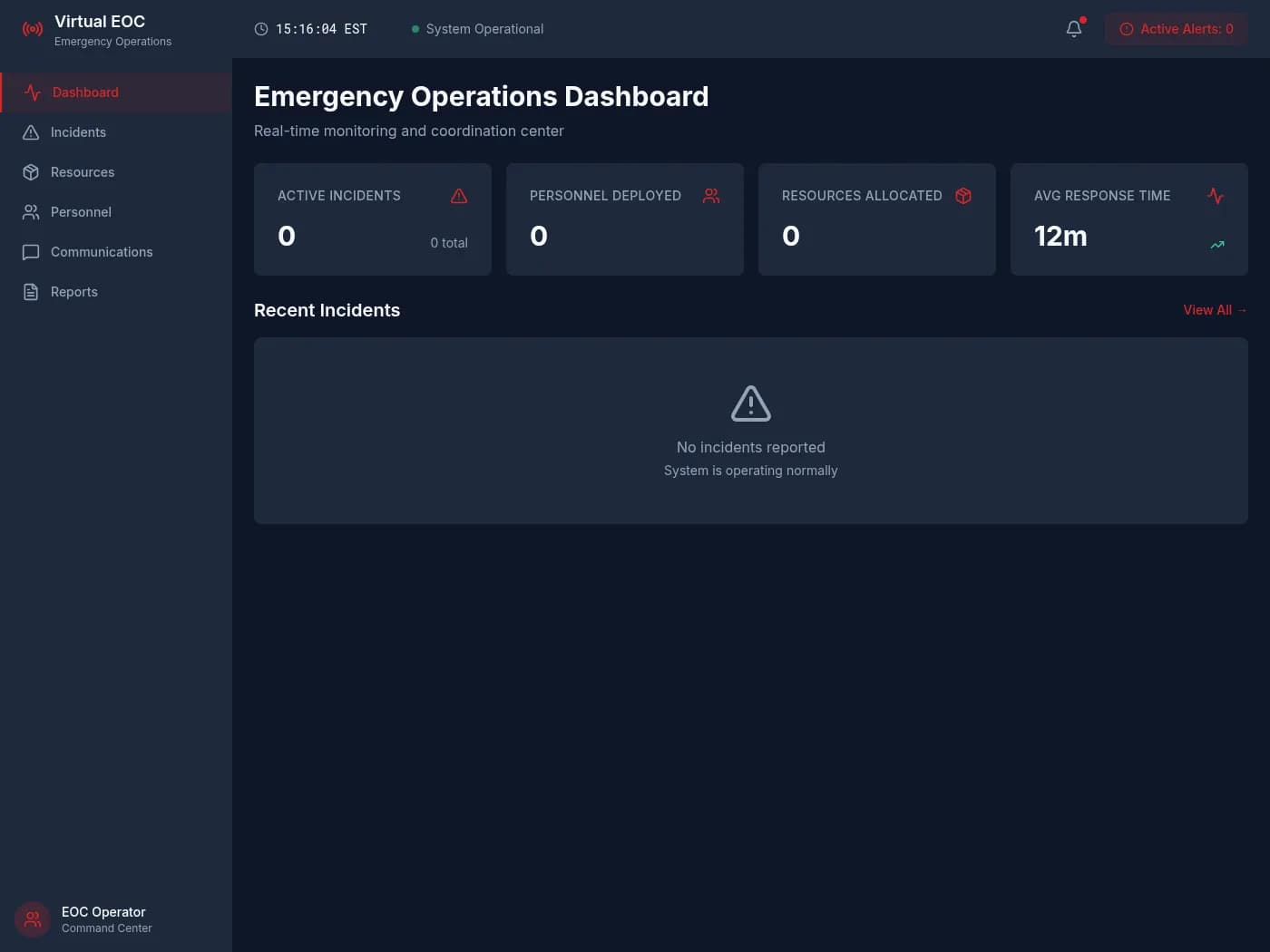 Virtual Emergency Operations Centre for Oil & Gas