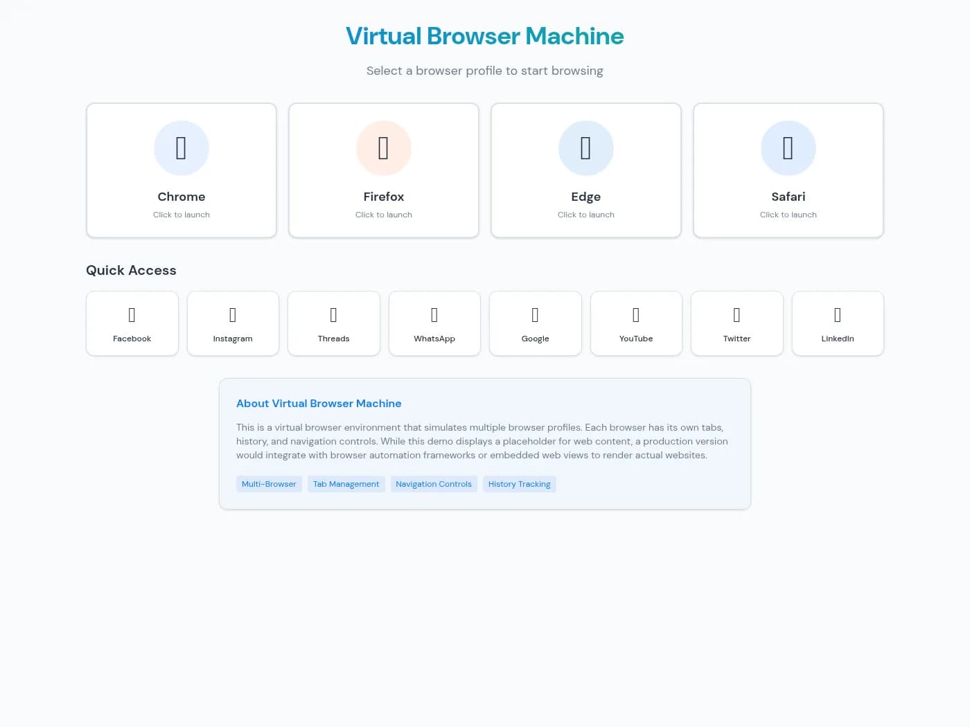 Virtual Multi-Browser Environment for Seamless Web Access