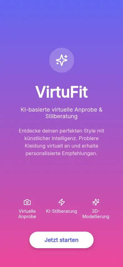 VirtuFit – KI-basierte virtuelle Anprobe- und Stilberatungs-App