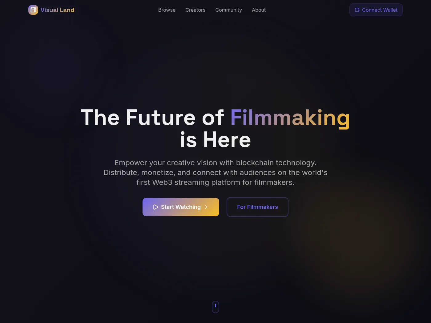 Visual Land: Next-Gen Web3 Streaming Platform for Filmmakers