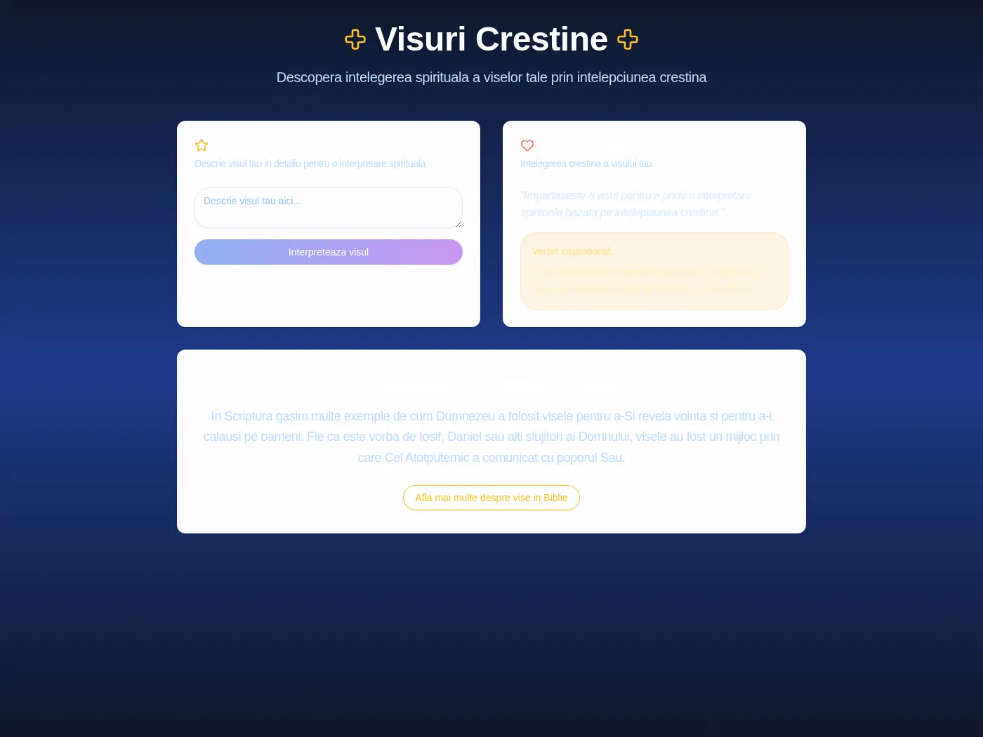 Visuri Creștine: Interpretare și Inspirație