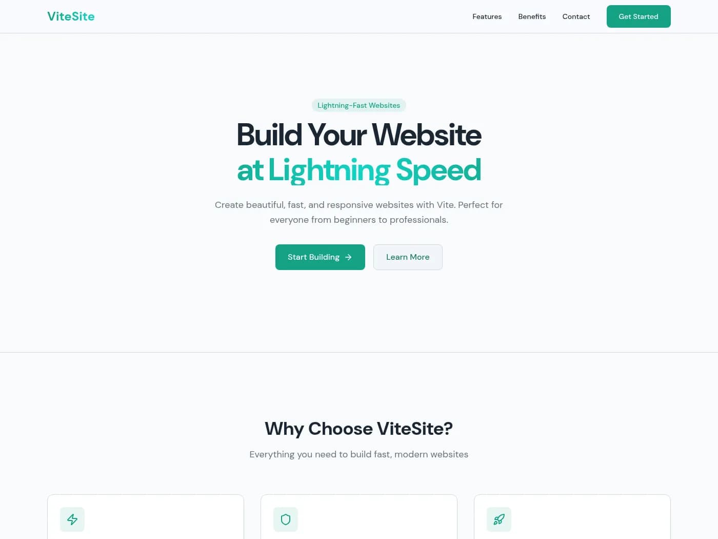 Vite Express Site