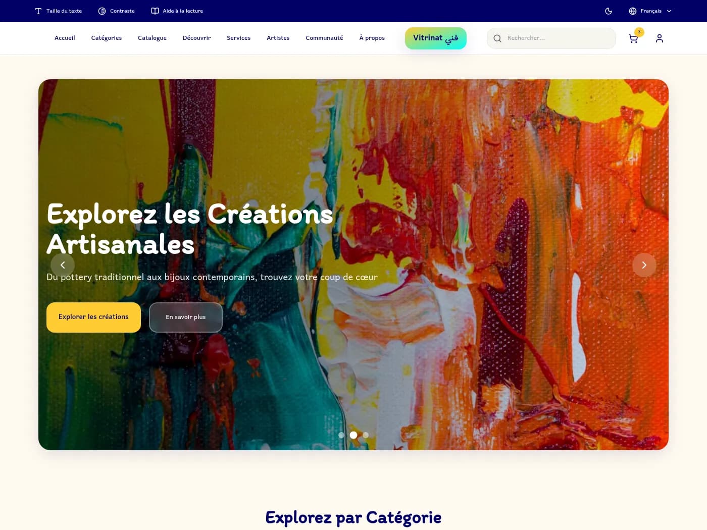Vitrinat فني: Tunisian Creative E-Commerce & Community Platform Prototype