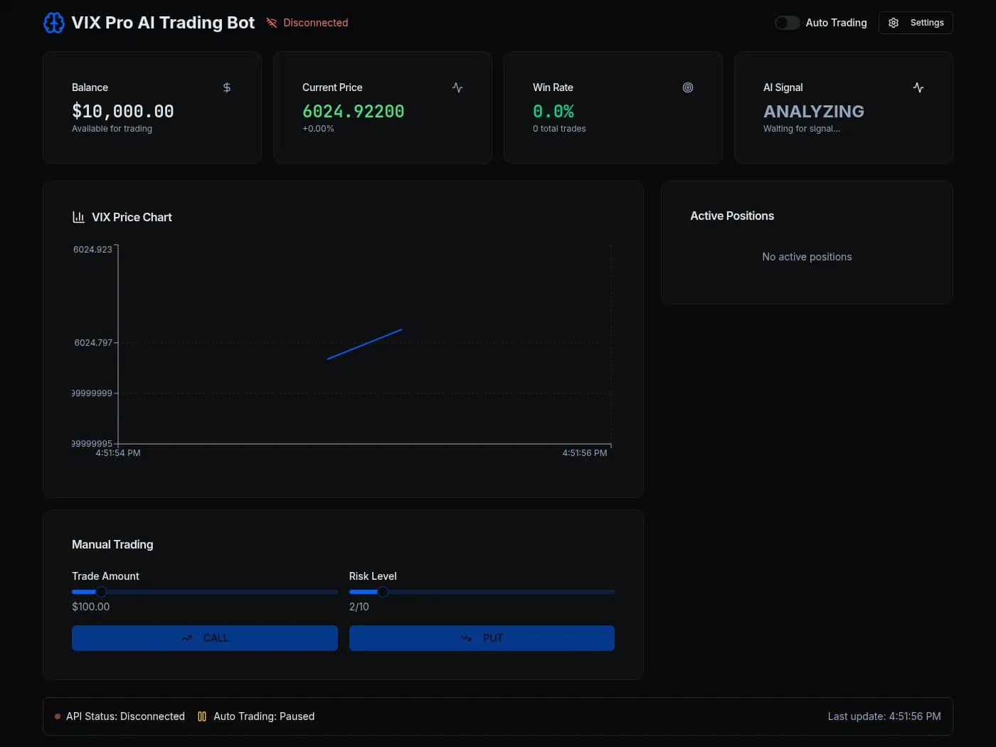 VIX Pro AI Trading Bot