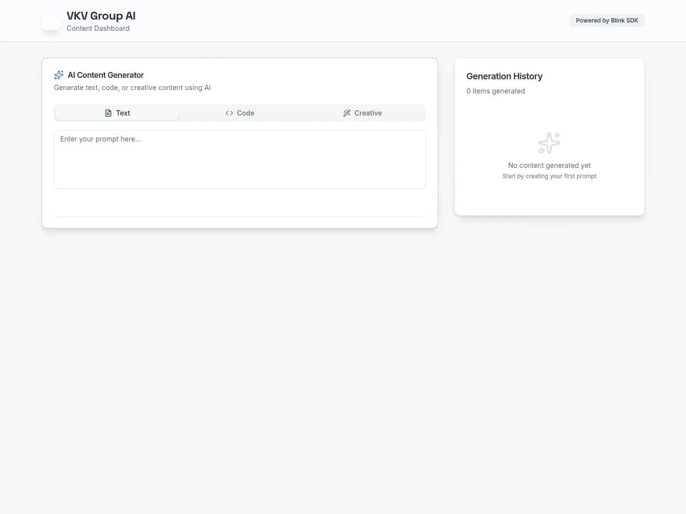 VKV Group AI Content Dashboard