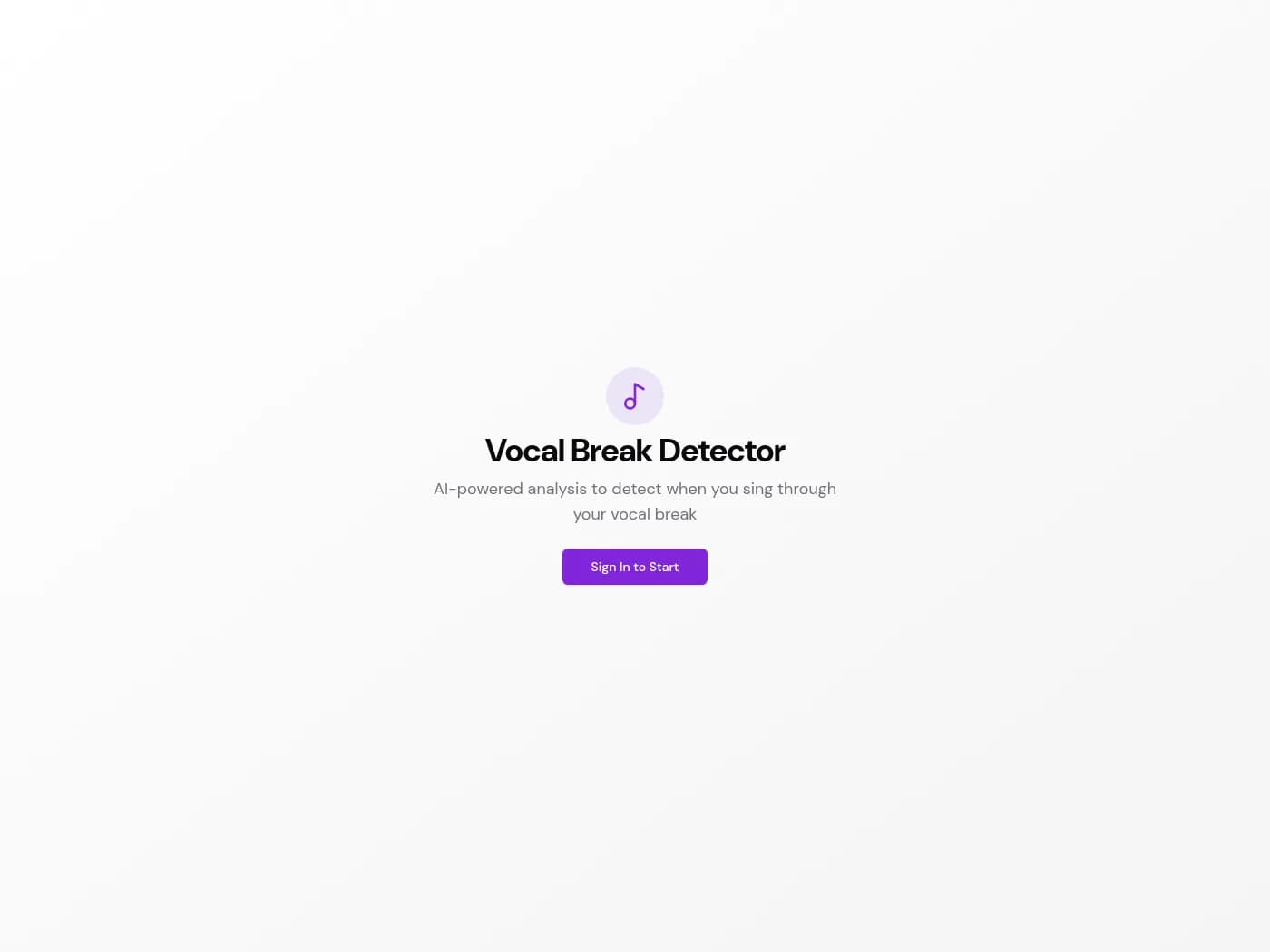 Vocal Break Detector