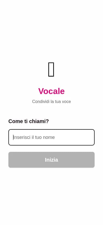 Vocale: Italian Social Audio Topics App