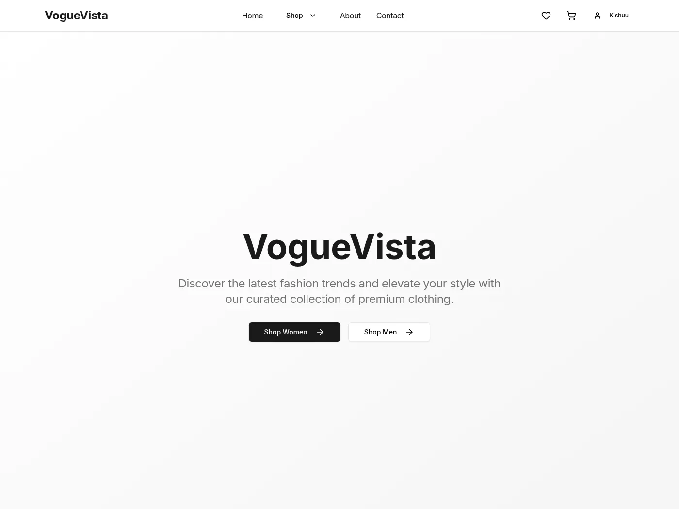 VogueVista: Full-Featured Responsive Clothing E-Commerce Platform
