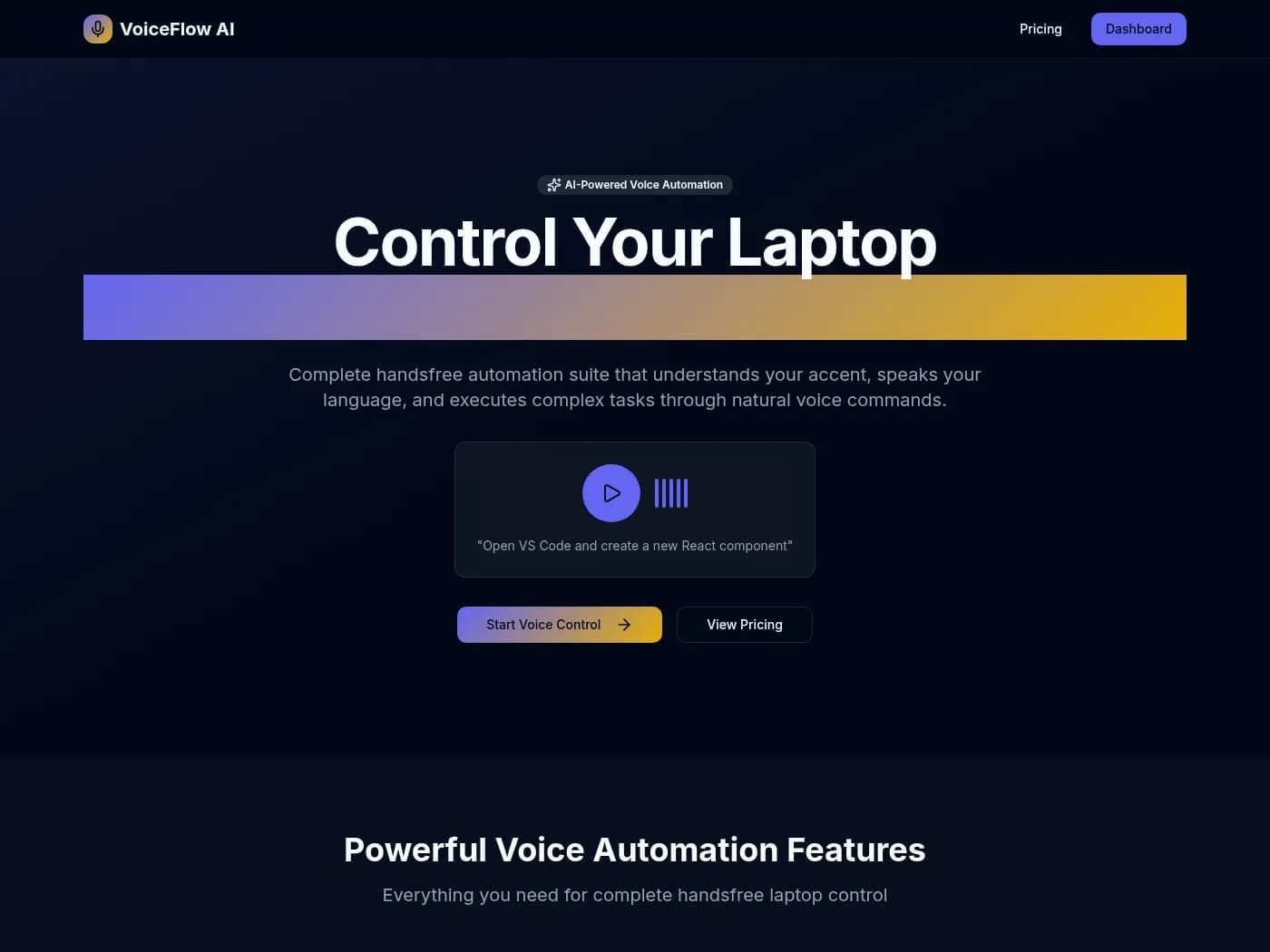 Voice-Controlled AI Automation Suite for Handsfree Laptop Operation