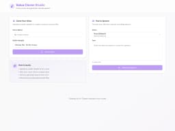 Voice Cloner and Synthesis Platform