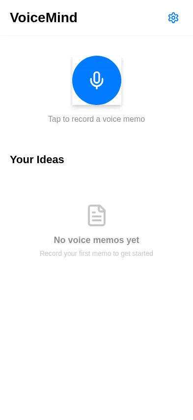 Voice Memo to Structured Idea iPhone App