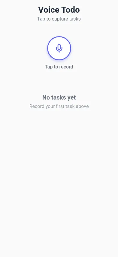 Voice-to-Todo: Frictionless Mobile Task Capture