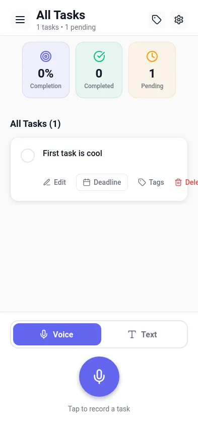 Voice-to-Todo Mobile App with Google Speech Integration