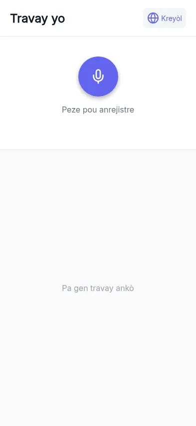Voice-to-Todo Mobile App (Creole & French)