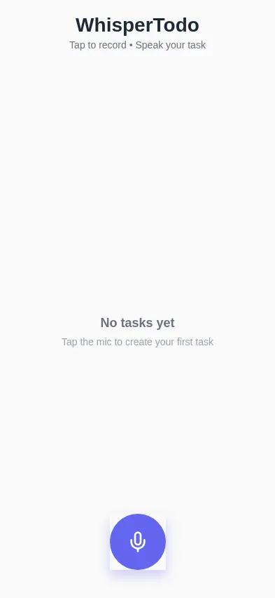 WhisperTodo: Voice-Driven Mobile Task Manager
