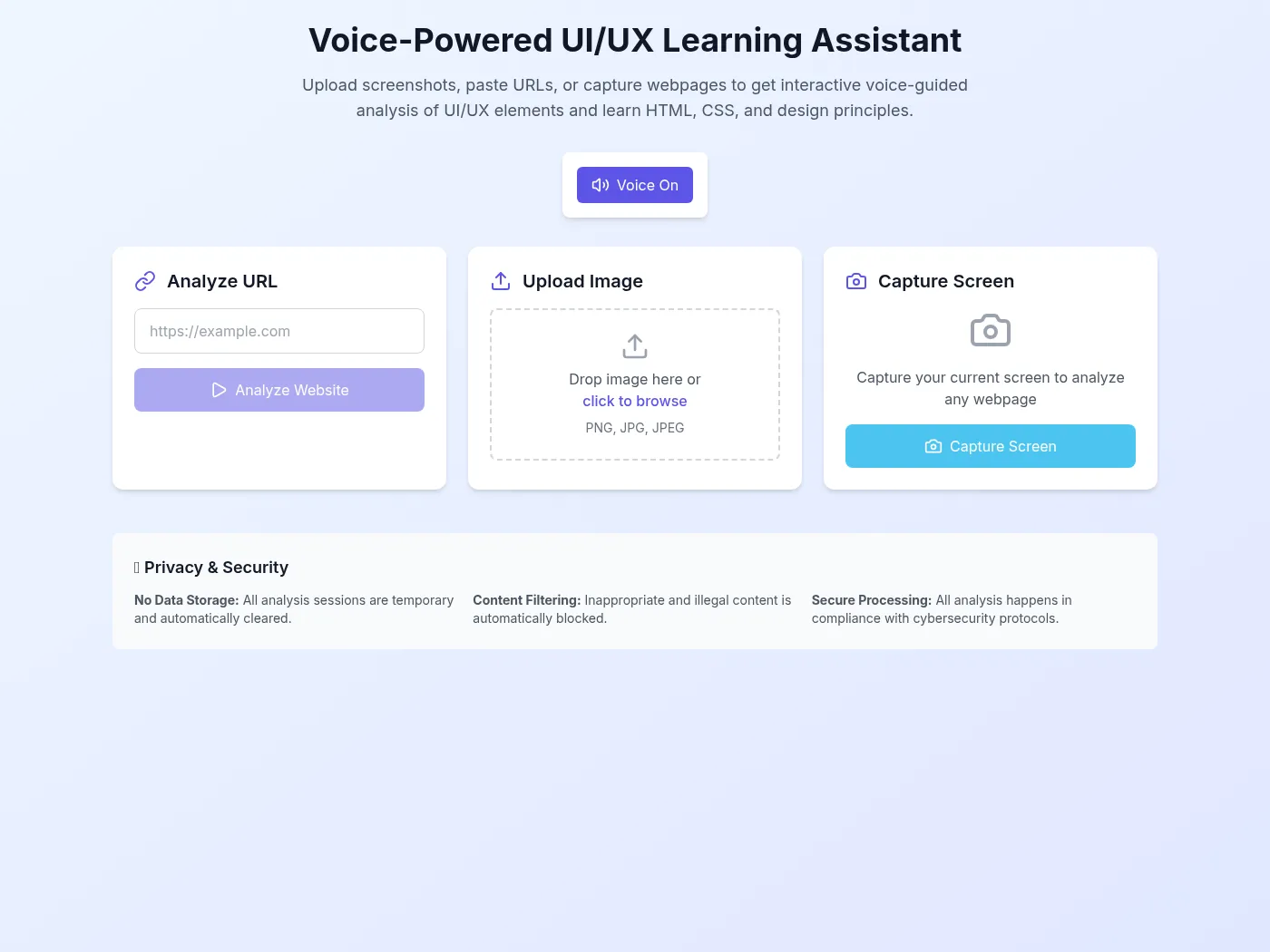 Voice-Powered UI/UX Assistant for Web Design Learners