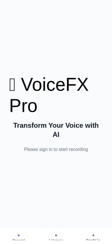 VoiceFX Pro: Social Voice Changer & Effects Mobile App