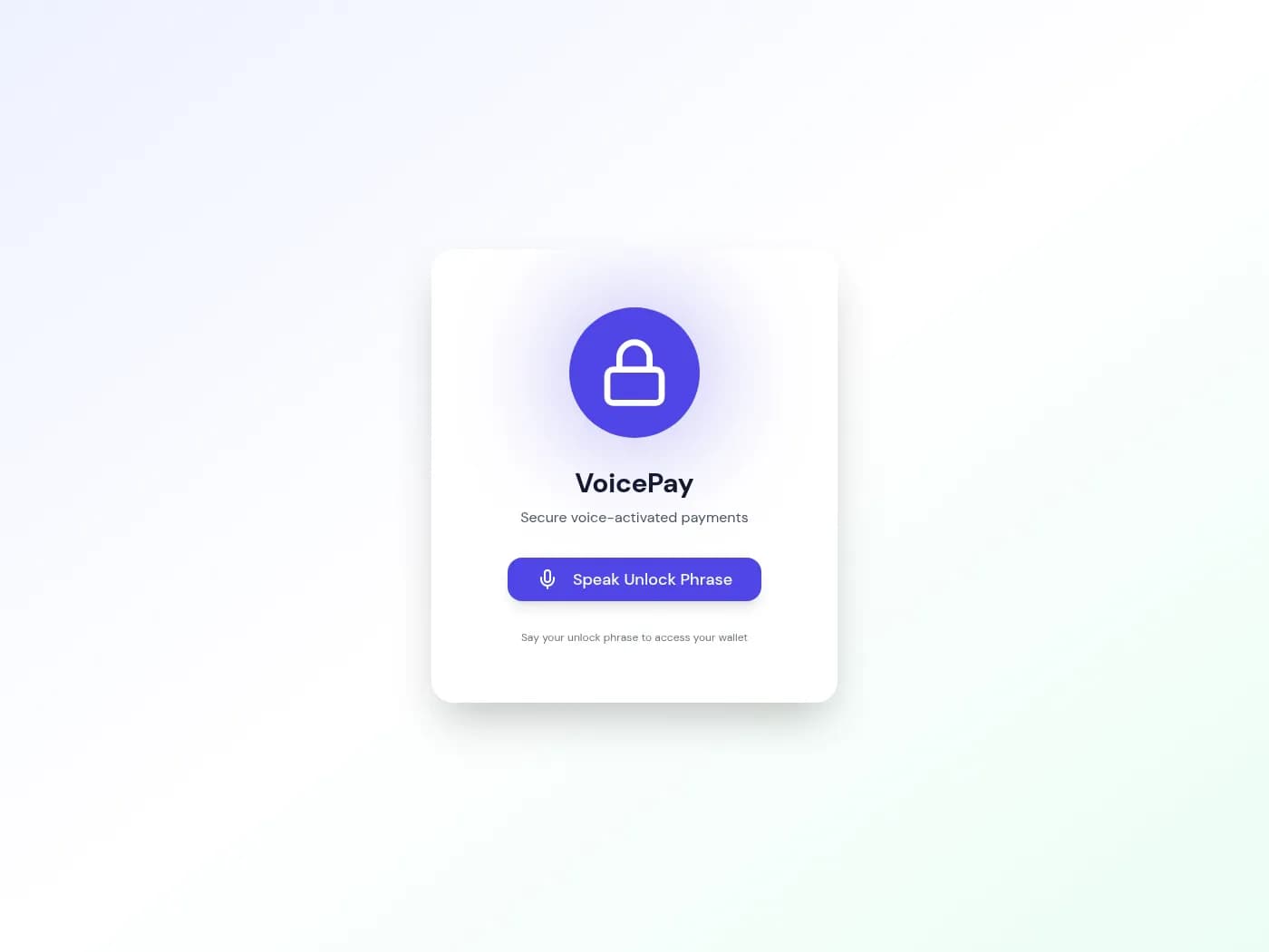 VoicePay - Seamless Payment via Voice Commands with Stunning UI