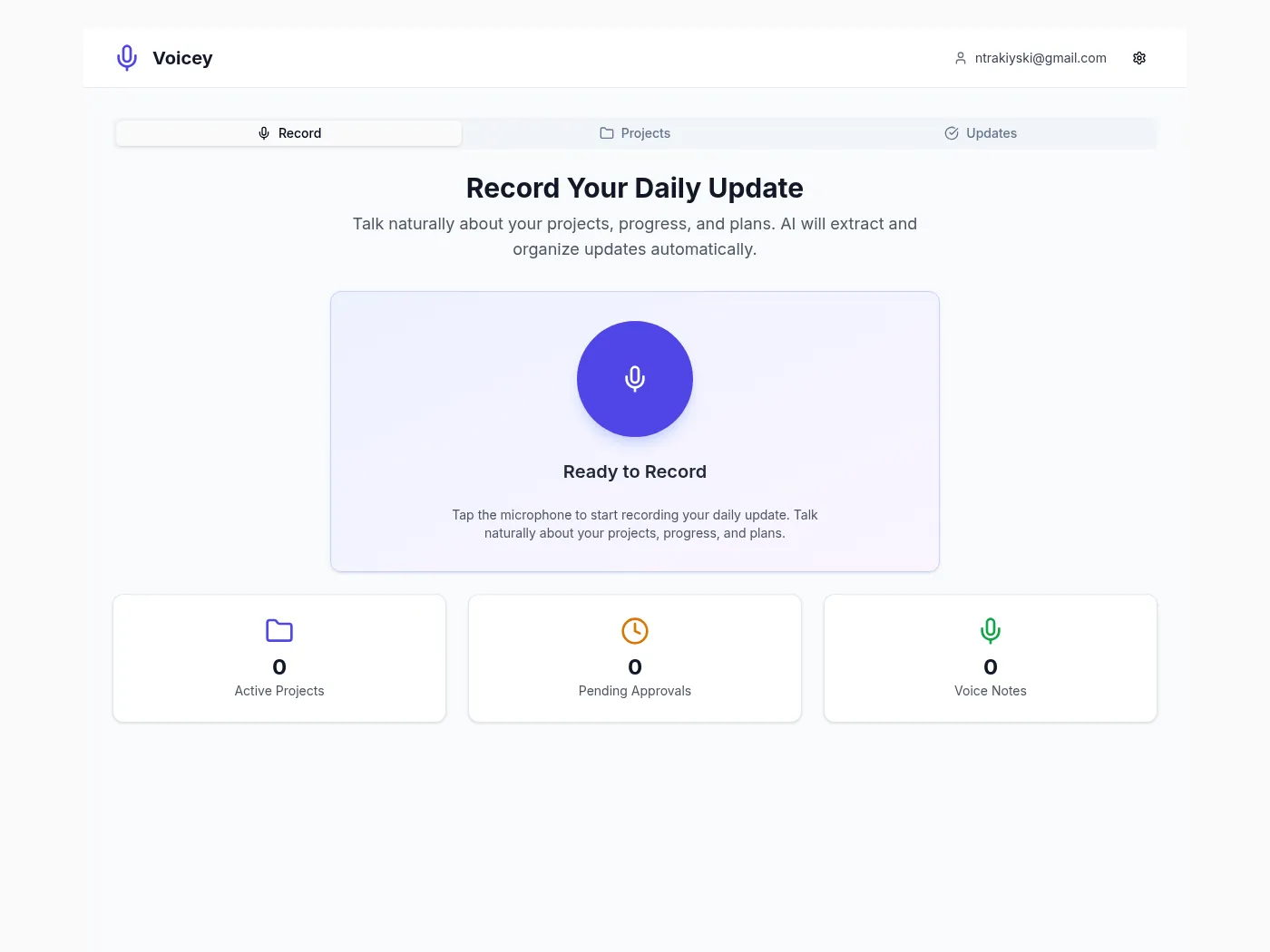 Voicey: Voice-First AI Project Management for Digital Nomads