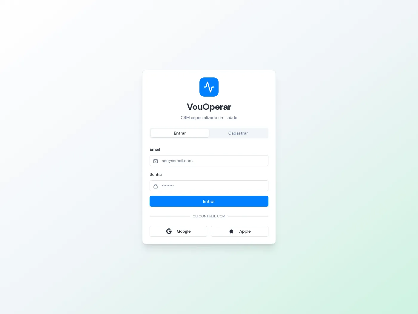 VouOperar Health CRM Platform