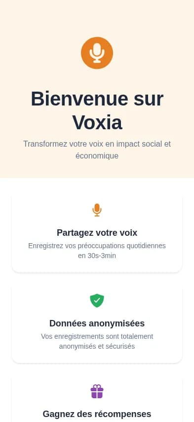 Voxia Social Insights App