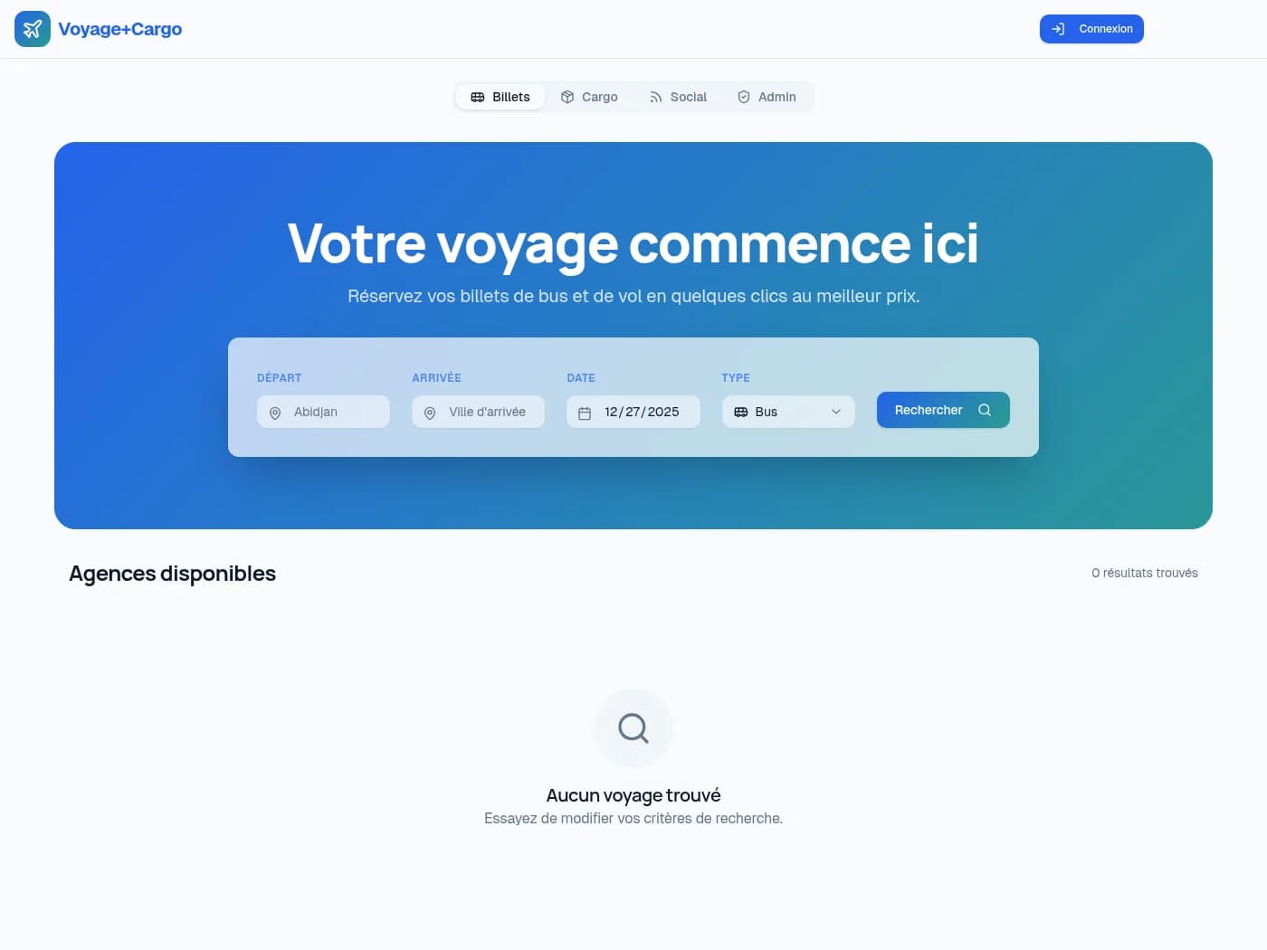 Voyage+Cargo Hub