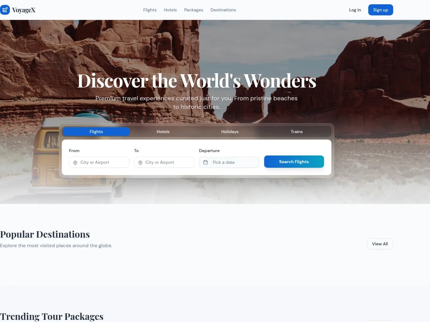 VoyageX Travel Hub