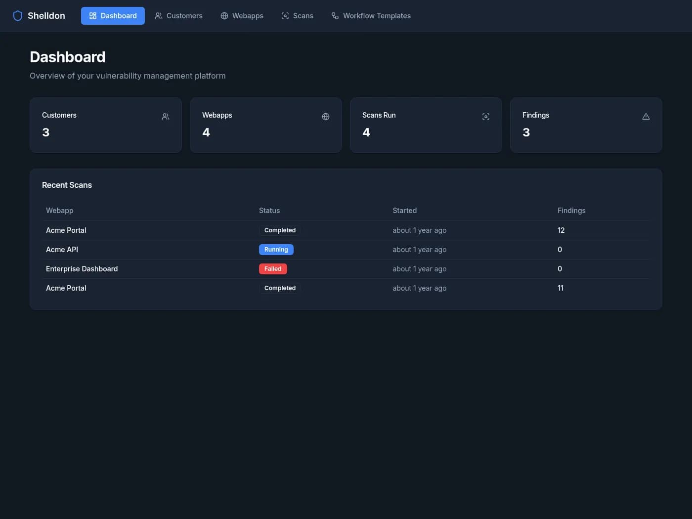 Modern Vulnerability Management Platform with Comprehensive Workflow and Smart UX