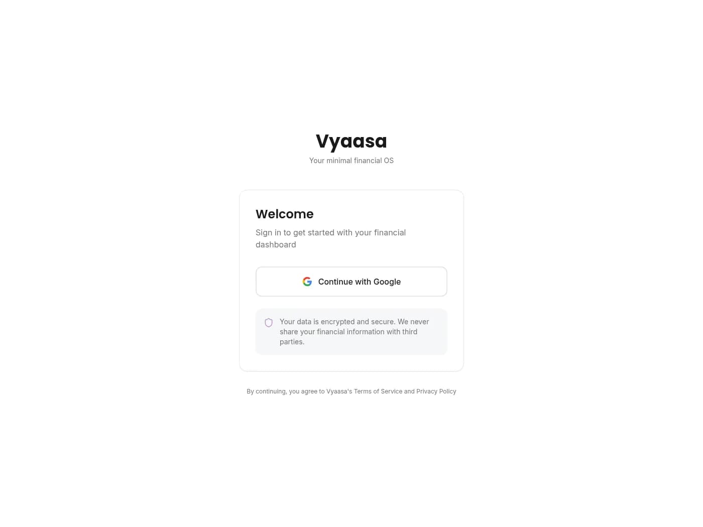 Vyaasa Onboarding Experience for Freelancers & SMBs