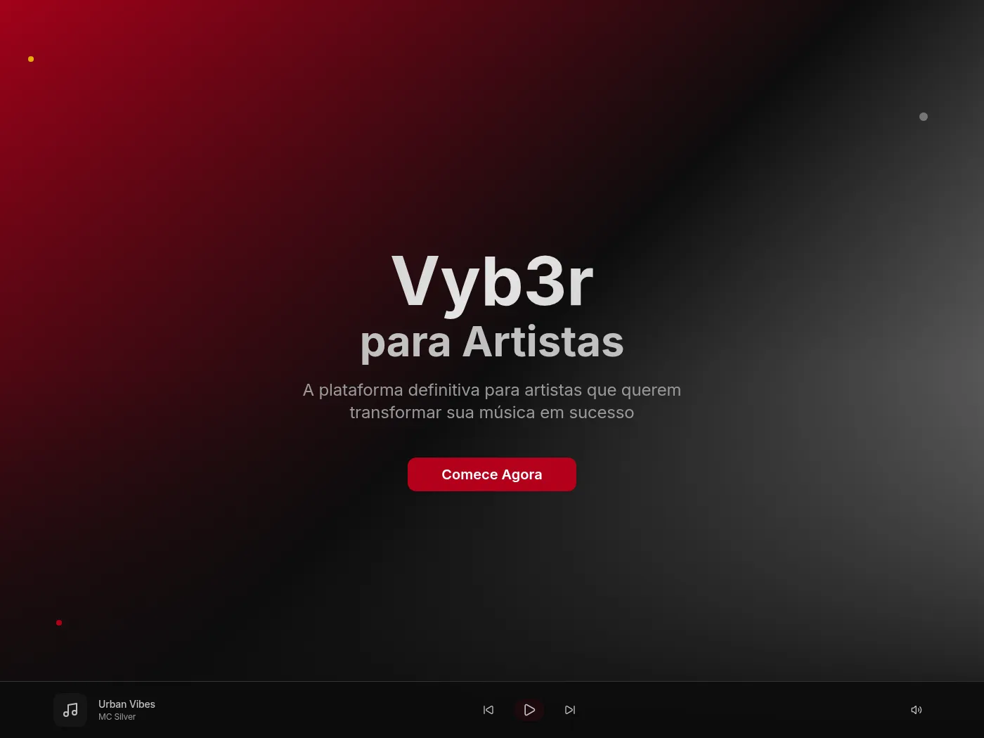 Vyb3r para Artistas App Constructor Template