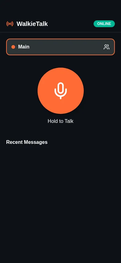 Live Walkie Talkie Communication App