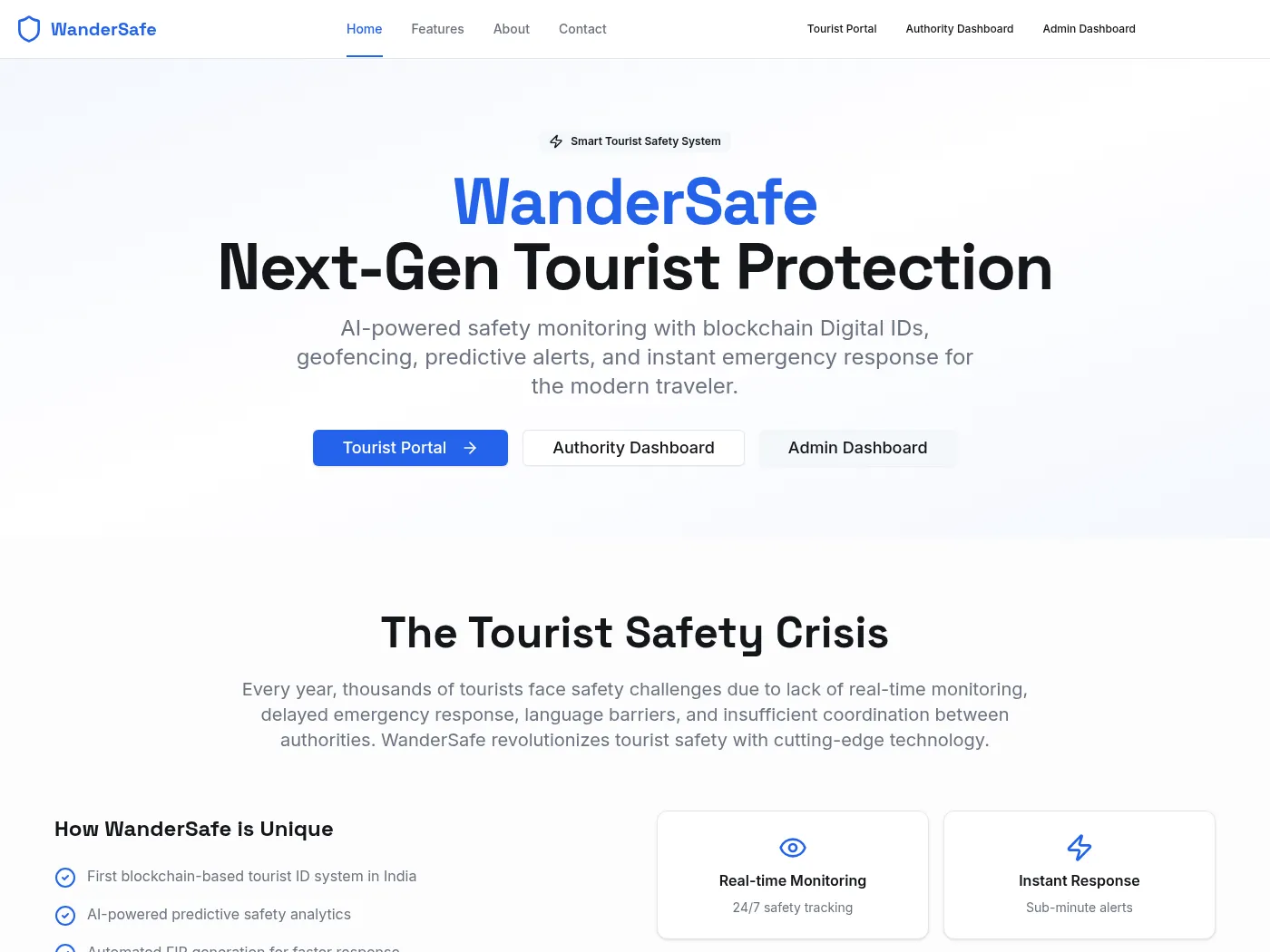 WanderSafe – Smart Tourist Safety Monitoring & Incident Response System