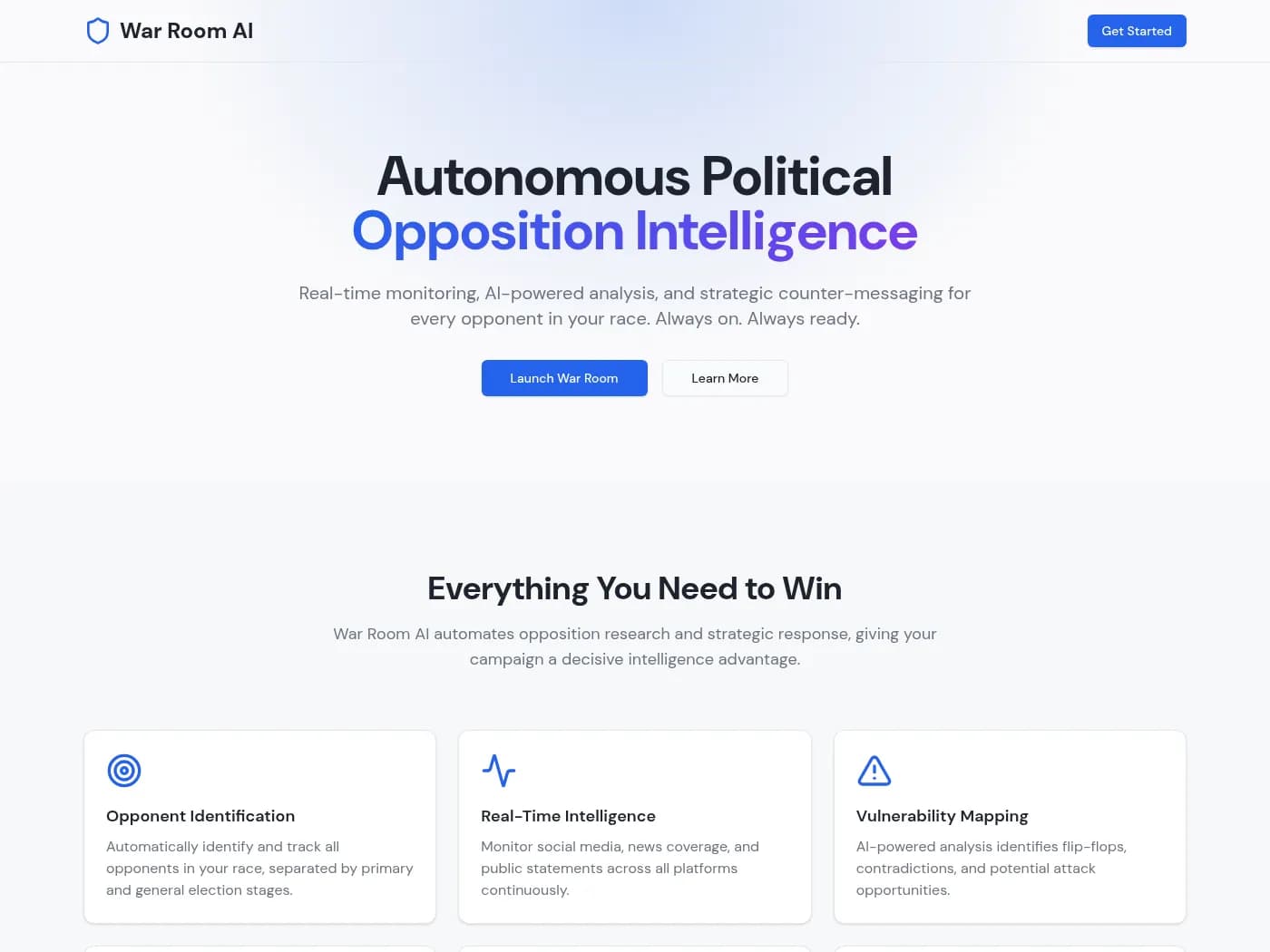 War Room AI: Autonomous Political Opposition Intelligence Platform