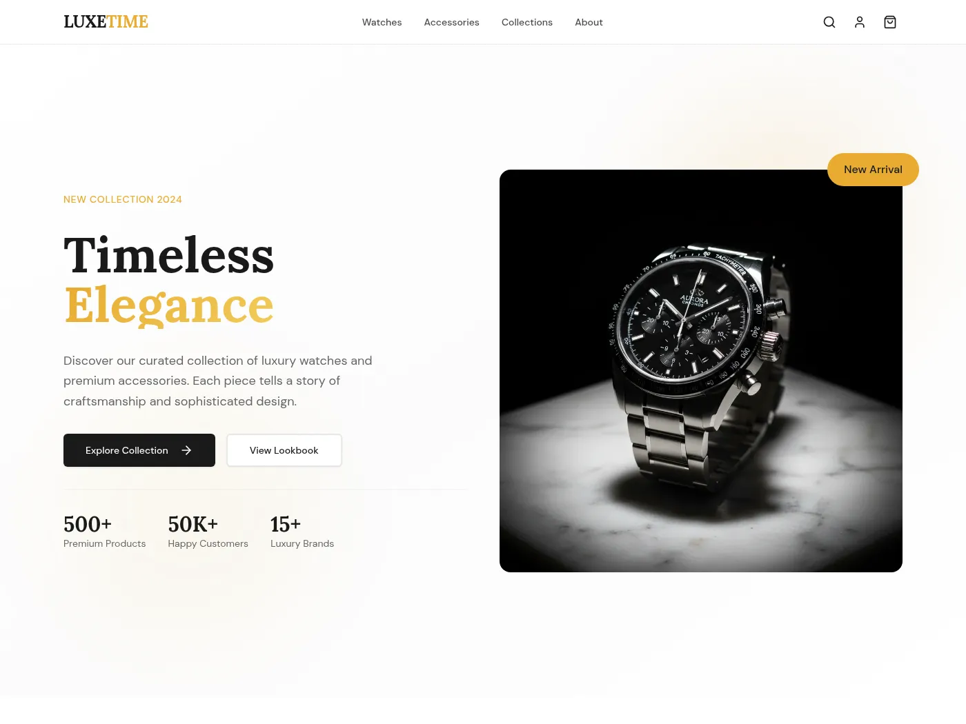 Watch & Accessories Fashion Storefront