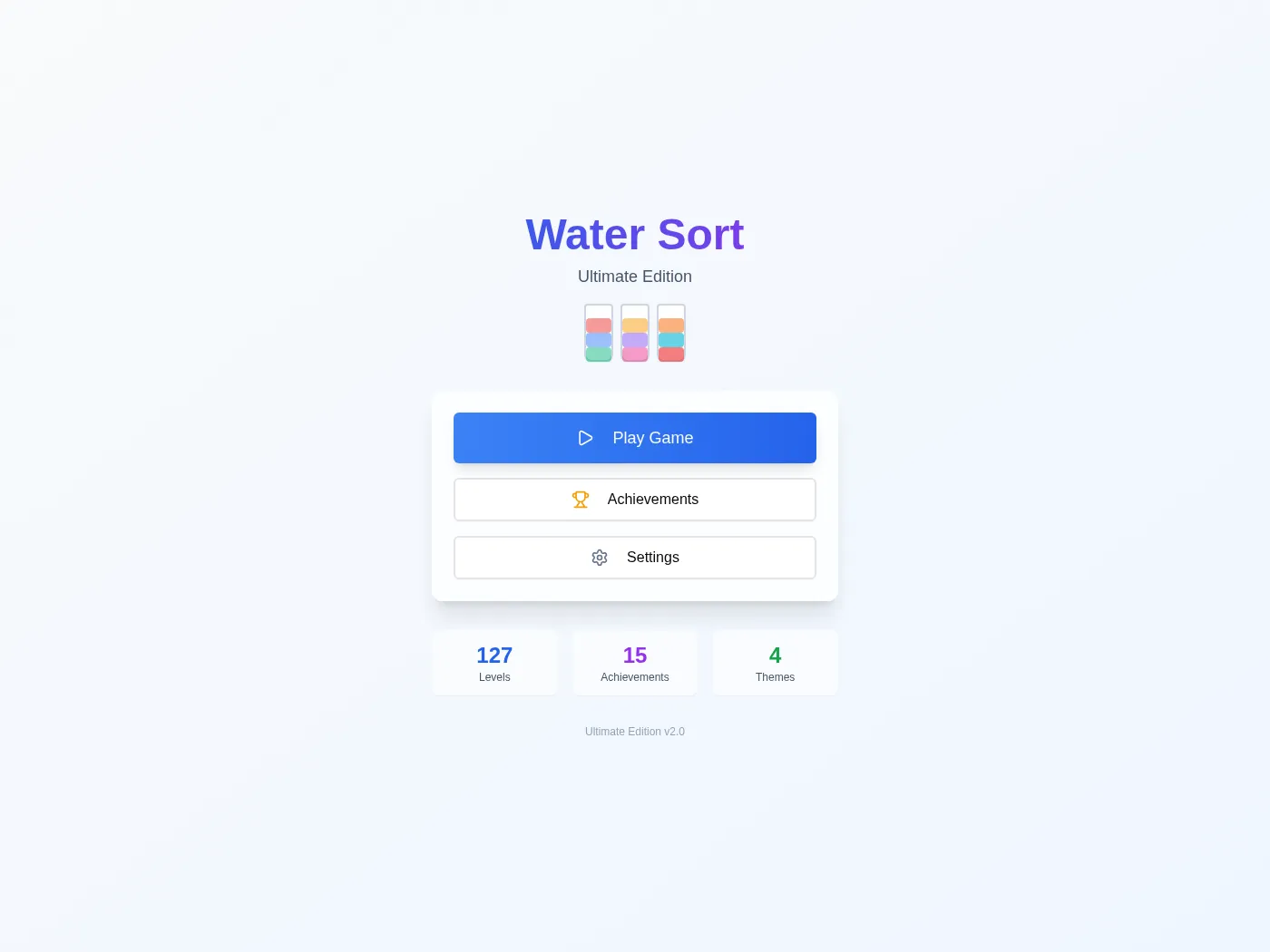 Water Sort Puzzle Game: Ultimate Edition