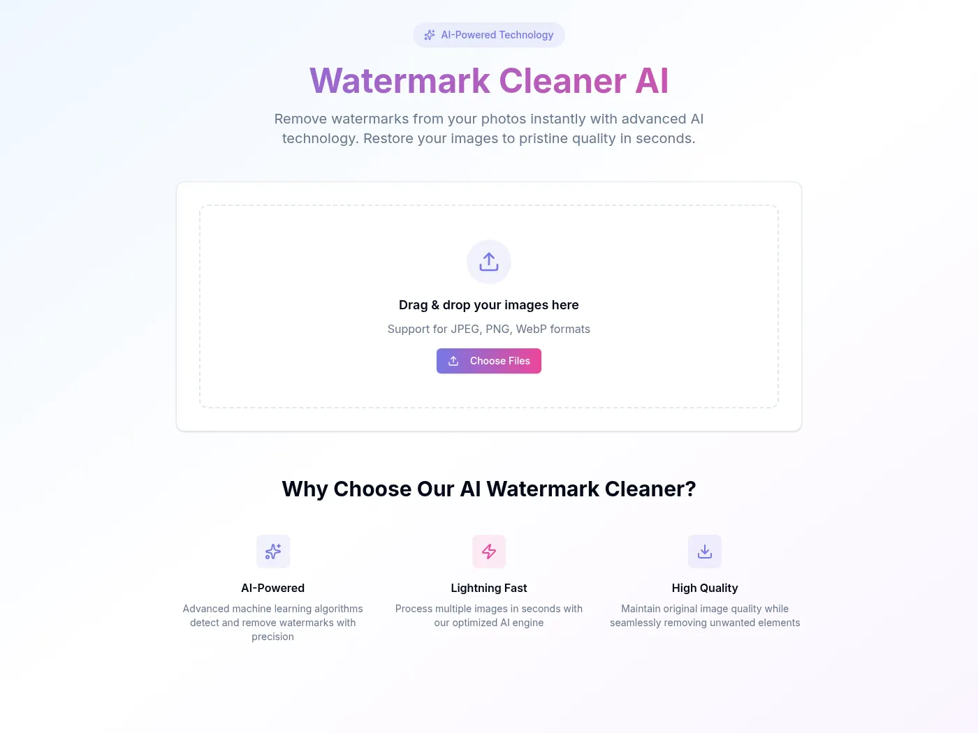 Watermark Cleaner AI