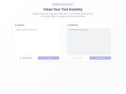 Watermark-Free Text Cleaner