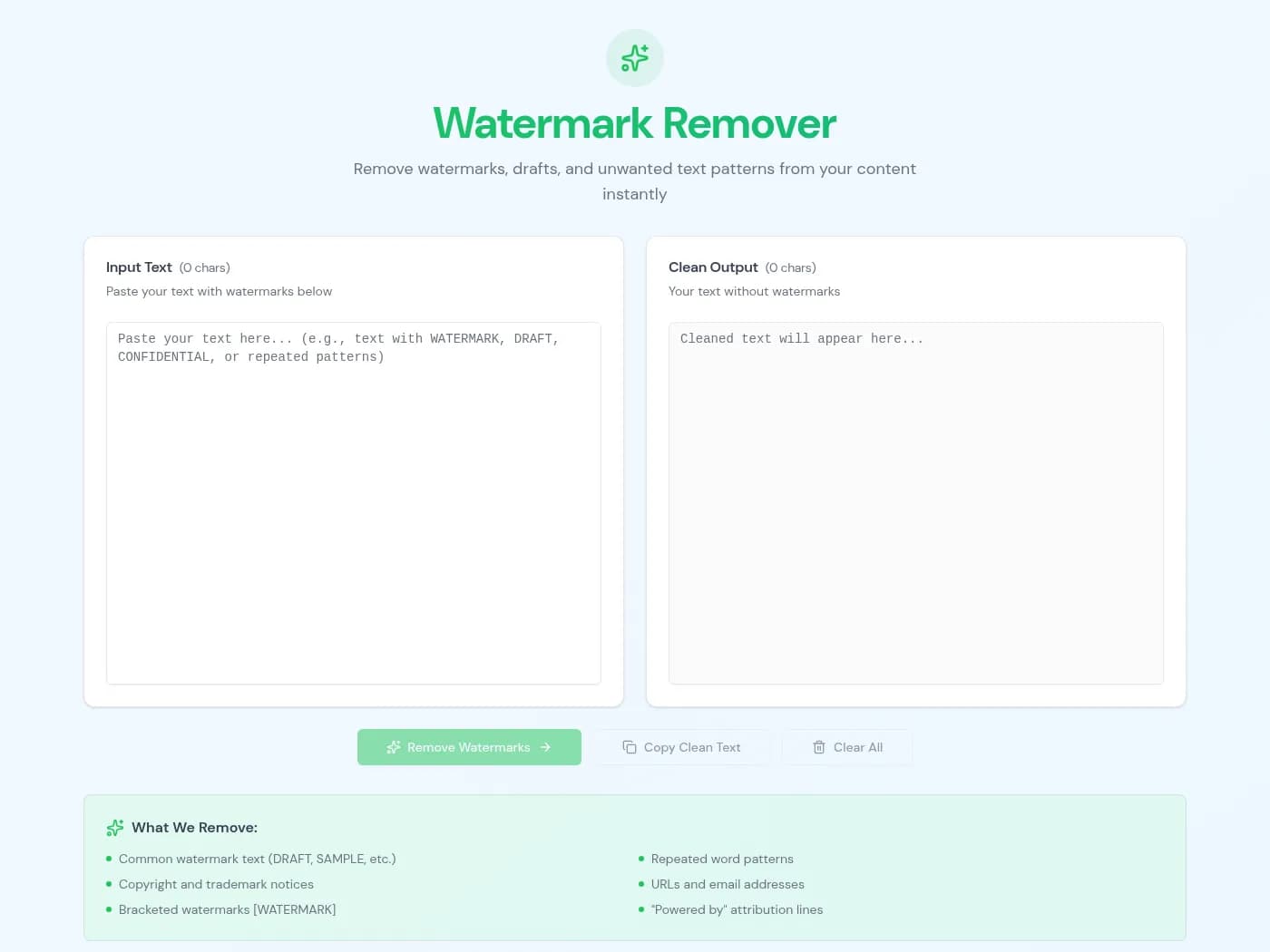 Watermark-Free Text Generator